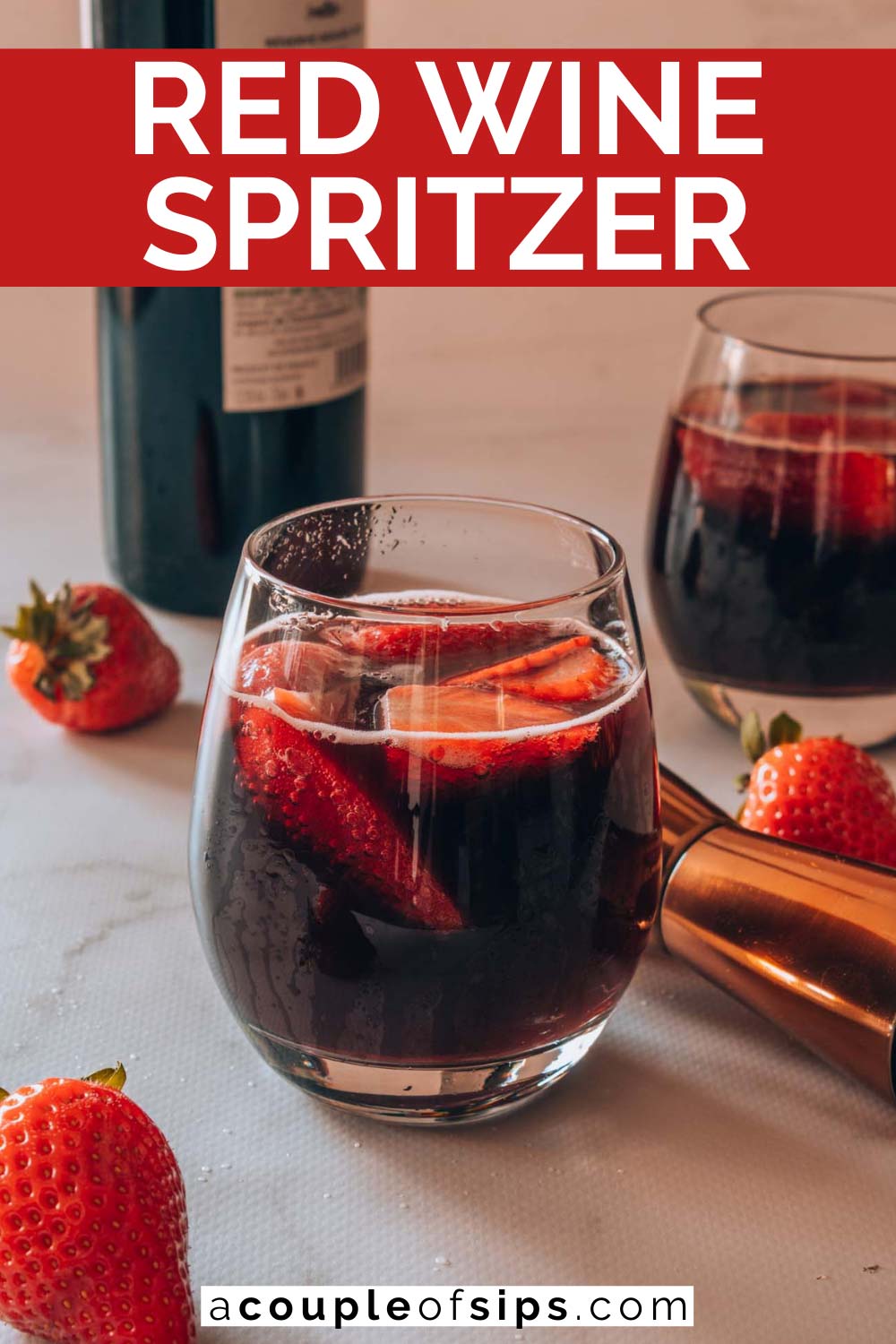 Red Wine Spritzer (Tasty & Full-Bodied!) » A Couple of Sips